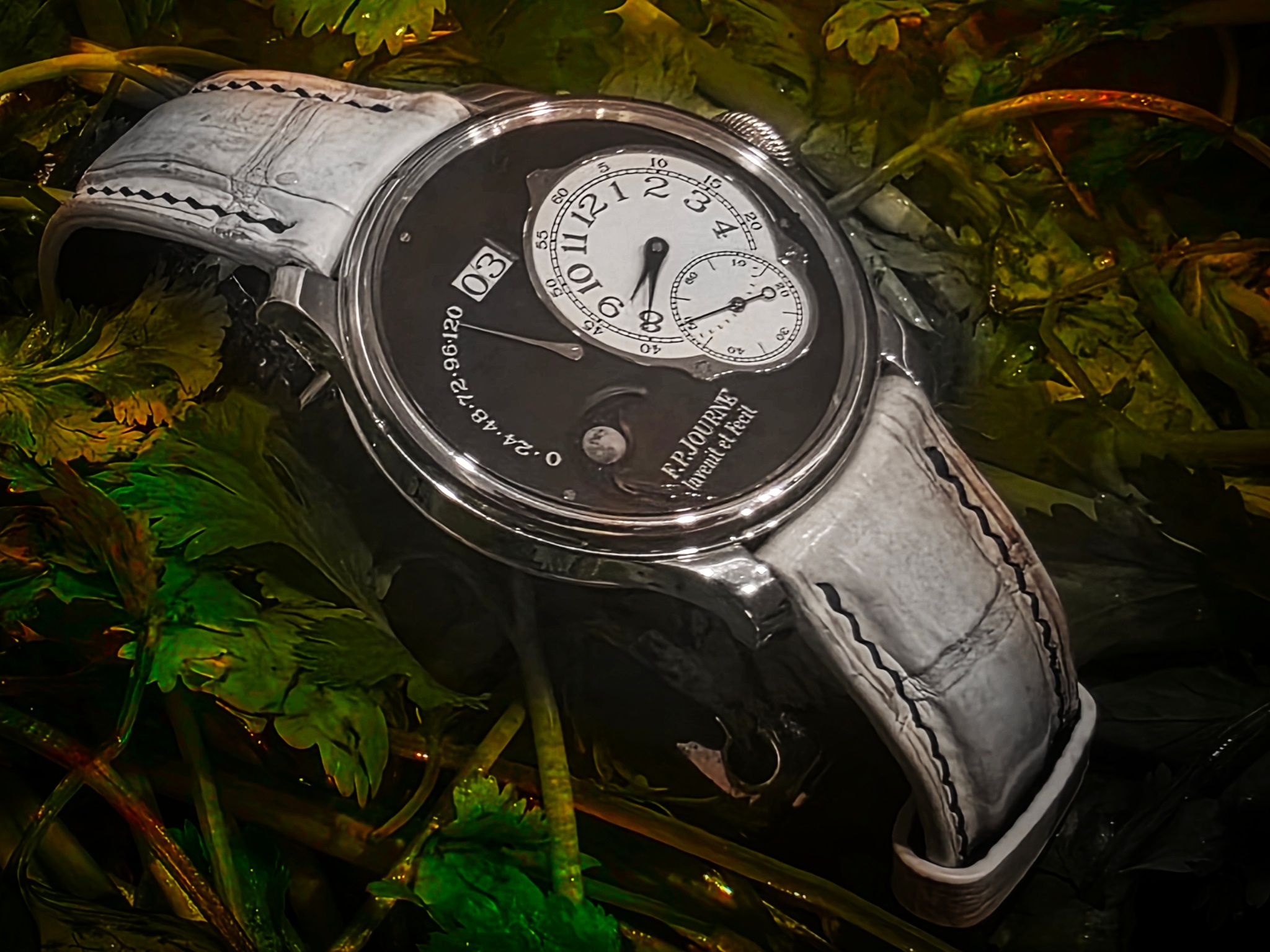 F.P. Journe - Full moon tonight. Octa Lune BL is catching its glow. 🌕